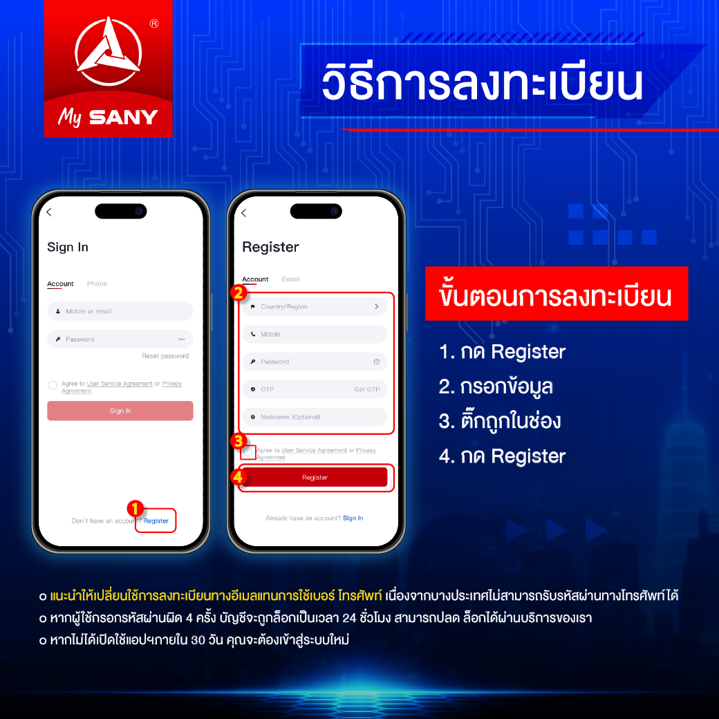 My SANY - รถขุด รถแบคโฮ รถแม็คโคร รถเจาะ รถตัก SANY